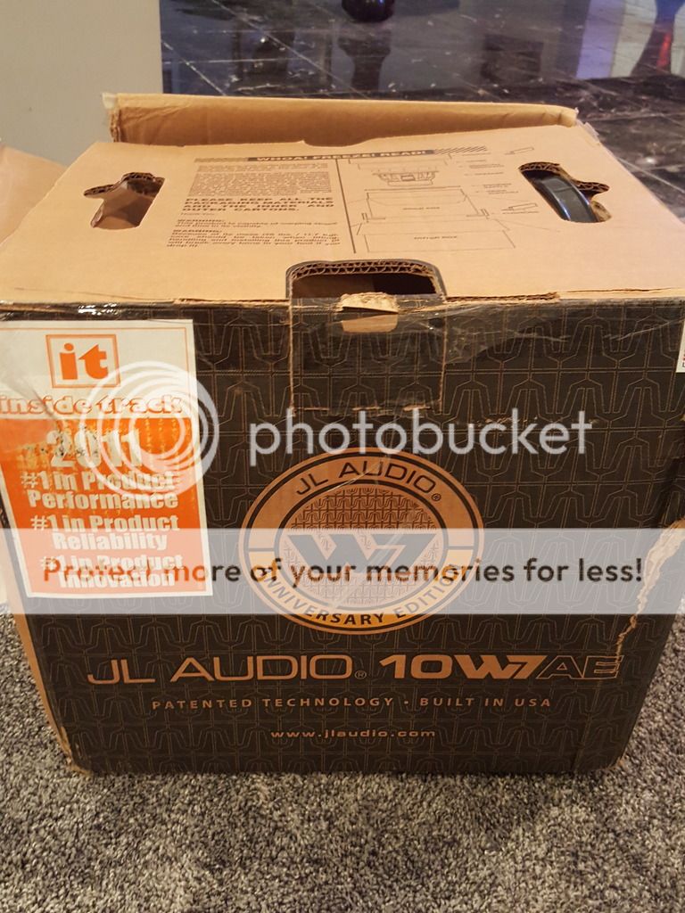 JL Audio 10W7 Anniversary Ed. with custom enclosure FS - CorvetteForum ...